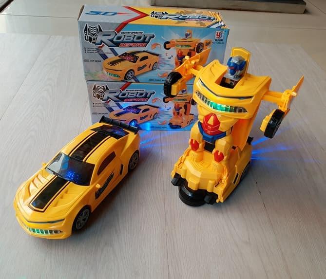 MAINAN MOBIL ROBOT TRANSFORMER BUMBLE BEE DEFORMATION | Lazada Indonesia