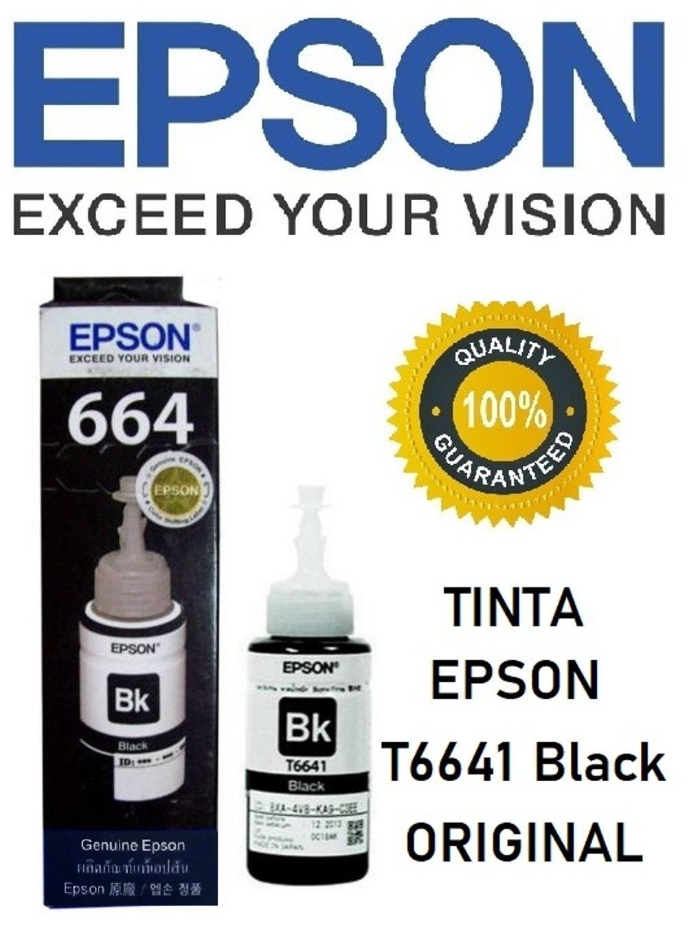 Tinta Epson Produk Resmi T6641 Black | Lazada Indonesia
