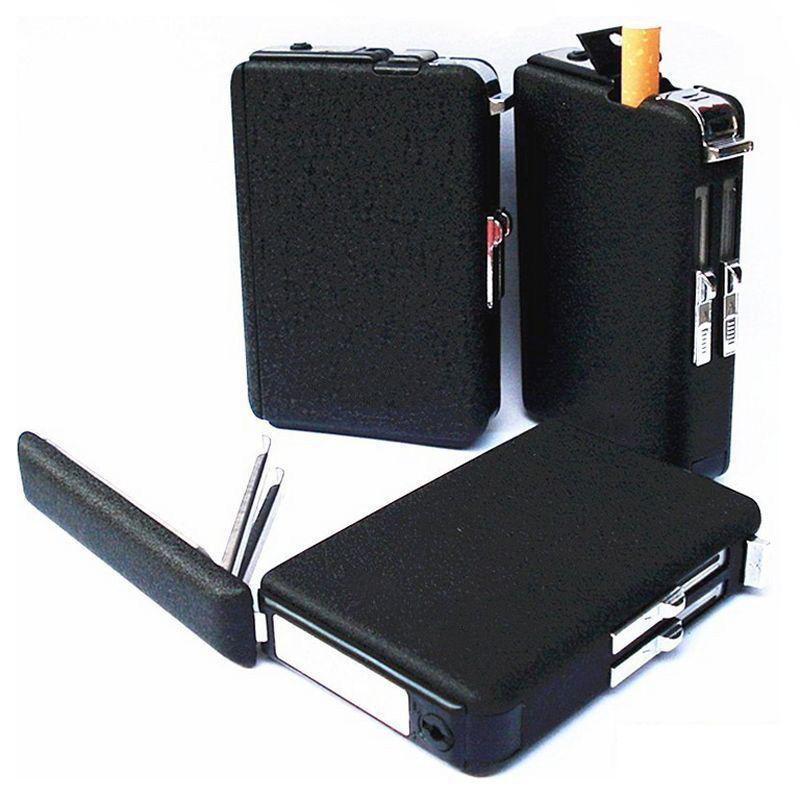 Kotak rokok plus korek Api - Cigarettes Box With Lighter - Black Dopp ...