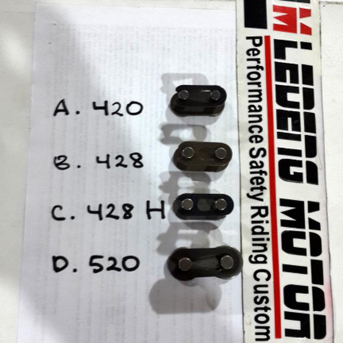 Sambungan Rantai Motor 420 428 428h 520 Ukuran Rante Universal | Lazada ...