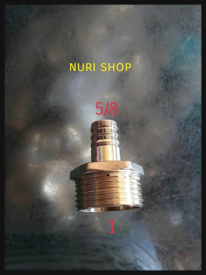 Neple Selang/ Nepel/ Sambungan Selang Kuningan 5/8 x 1 | Lazada Indonesia