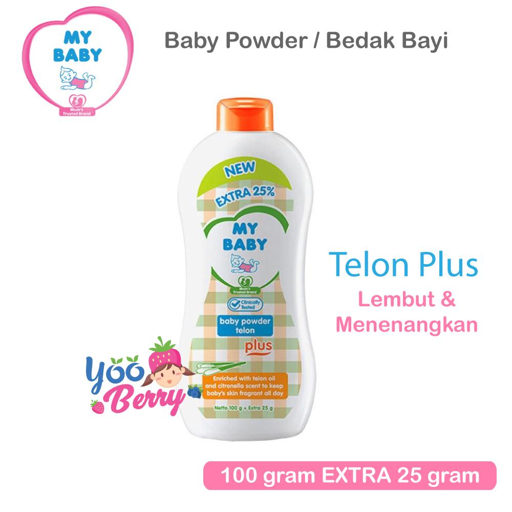 My Baby Powder Telon Plus Bedak Bayi 100 g EXTRA 25 g Lembut ...