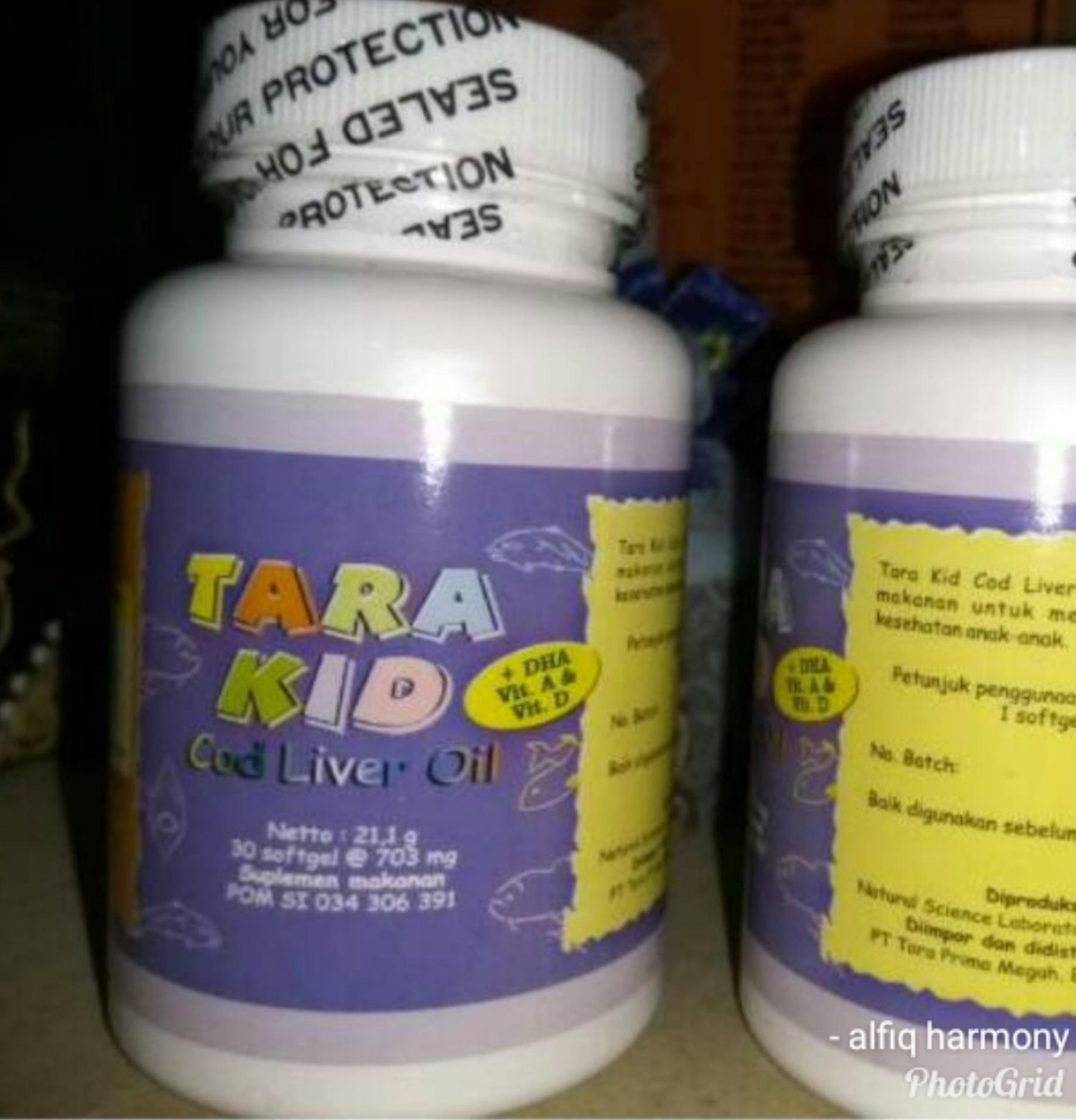TARA KID COD LIVER OIL + DHA Vitamin Anak utk Pertumbuhan & Kecerdasan ...