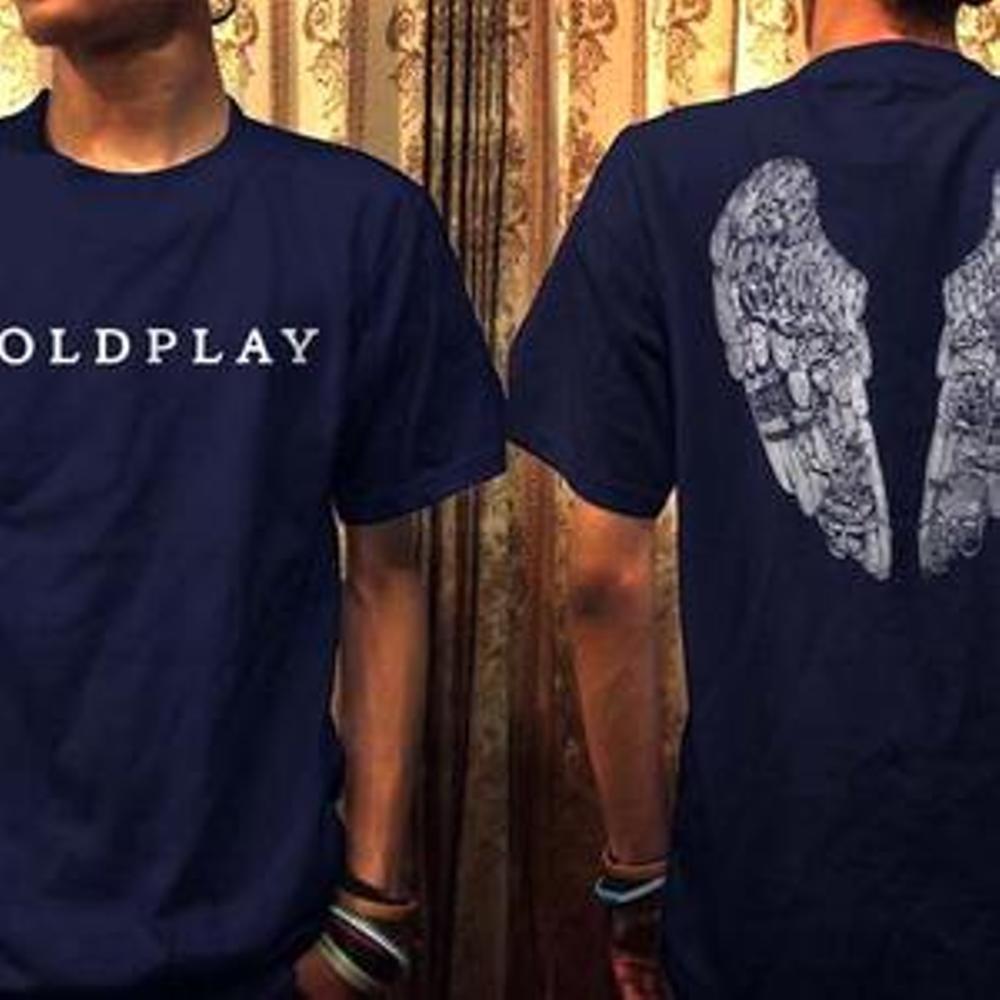 Kaos Band ColdPlay #2 SYP XXXL Biru Dongker (Cold Play, Viva La Vida, Yellow, Fix You, The ...