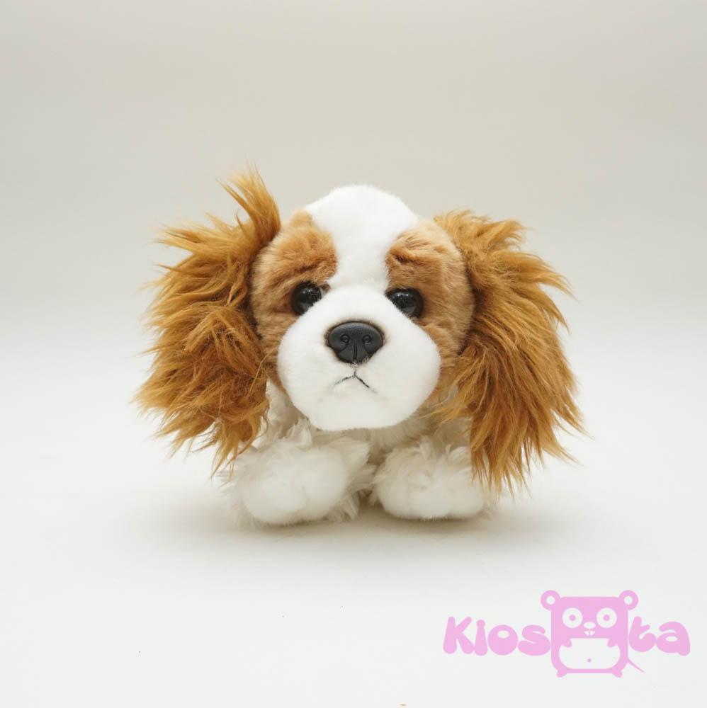 boneka anjing lassie dog bulu panjang coklat putih - 34 | Lazada Indonesia