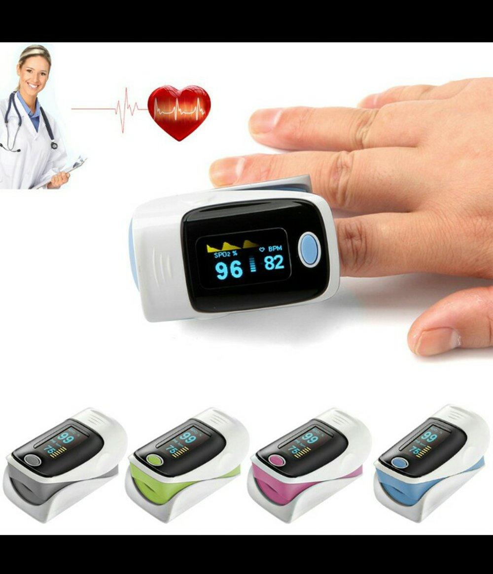 Pulse Oximeter Fingertip Sp02 Alat Pengukur Kadar Oksigen Dalam Darah ...