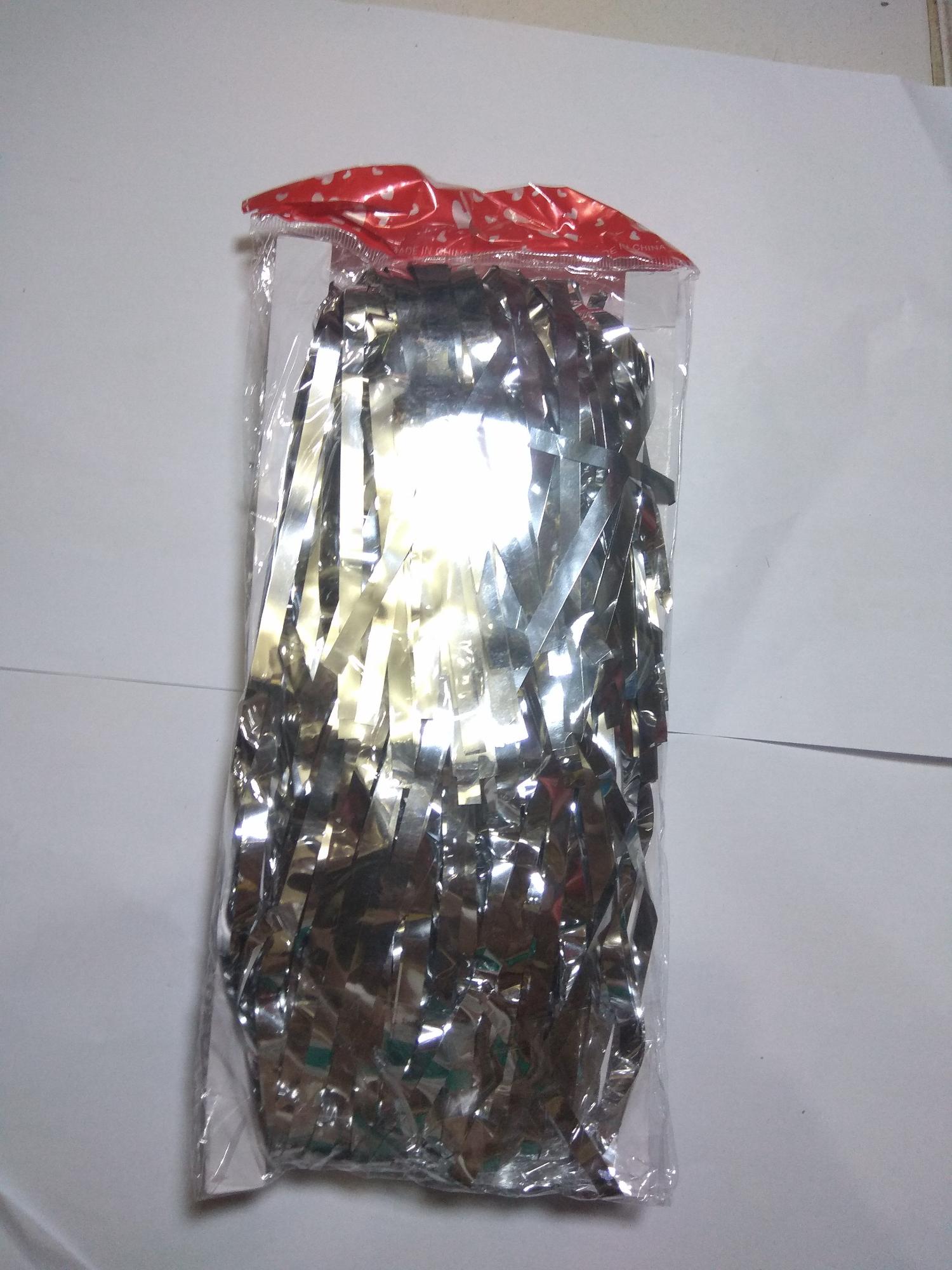 Tirai foil /dekorasi drop / backdrop silver /perak | Lazada Indonesia