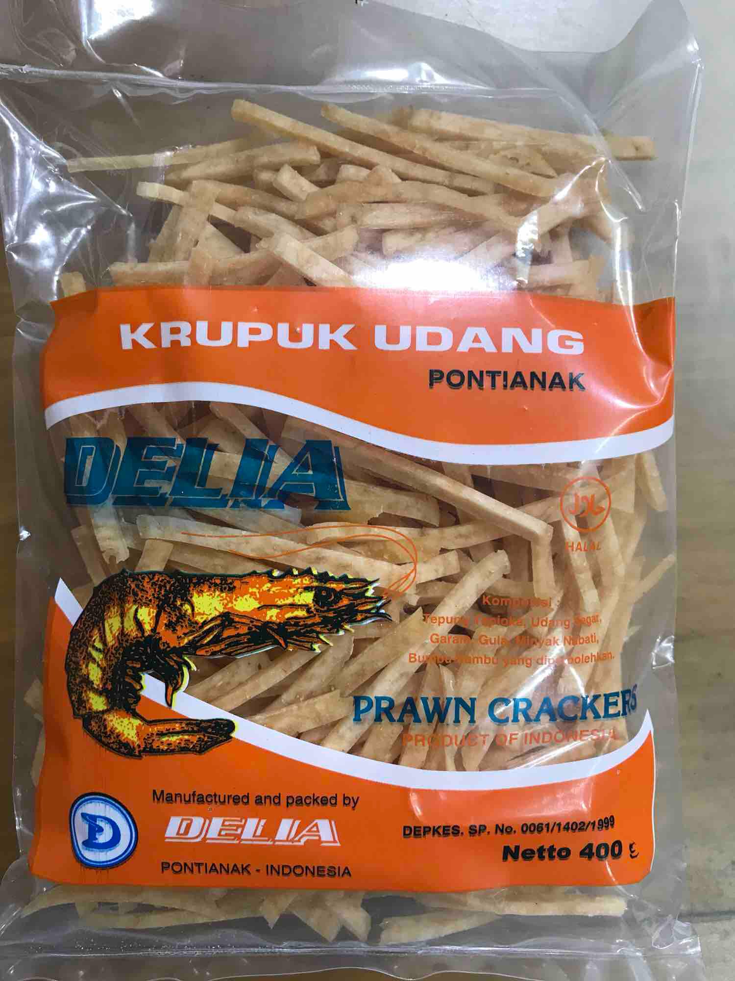 Delia Stik Krupuk Udang/Krupuk Udang Delia Stik Pontianak | Lazada ...