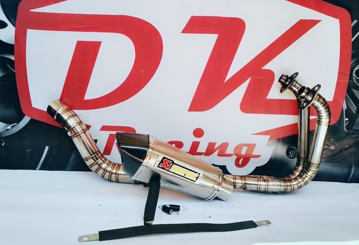 exhaust system Knalpot Racing Yamaha R25 Akrapovic Sort Fullsystem High ...