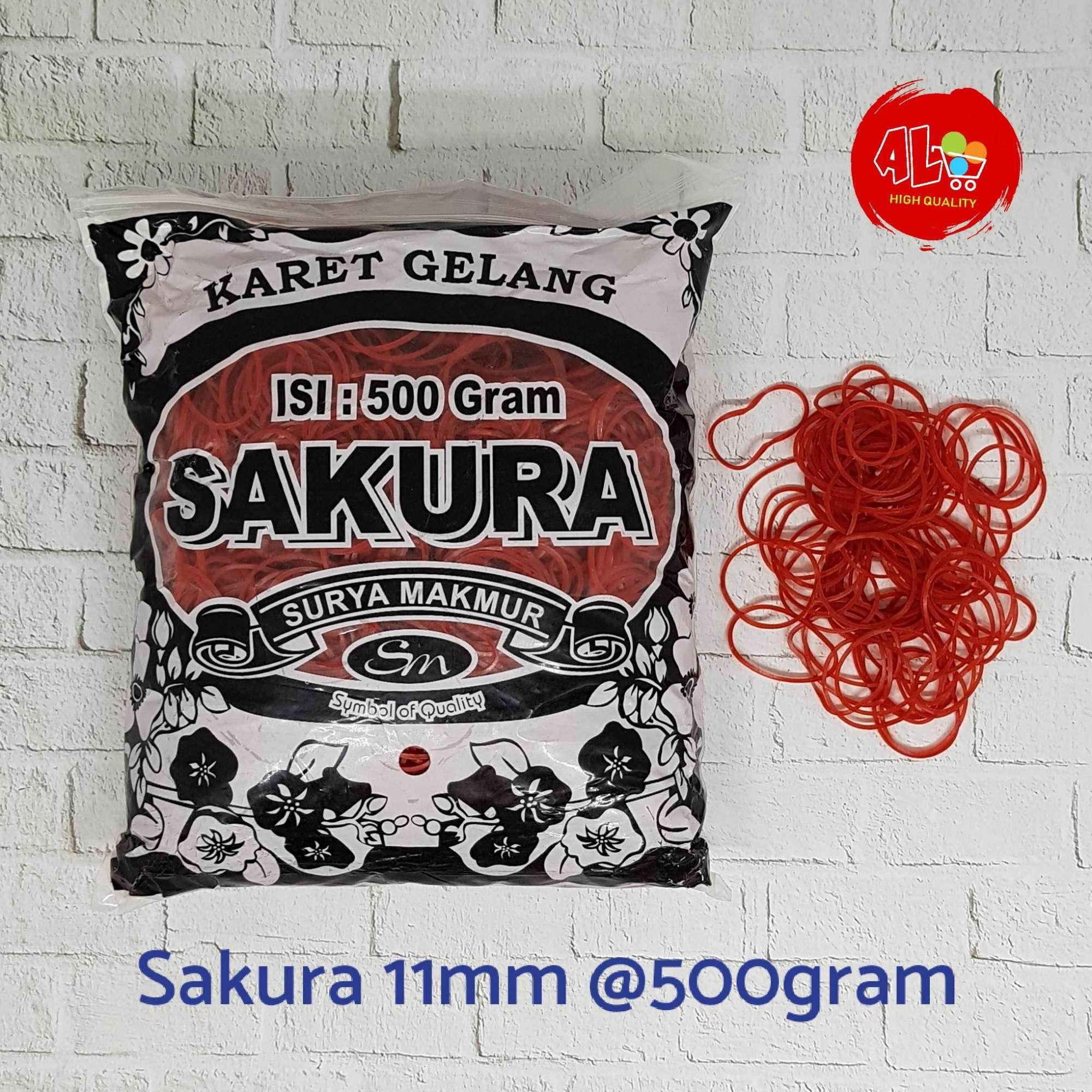 Grosir Karet Gelang Merah Sakura 11mm 500 Gr ikat uang duit barang ...