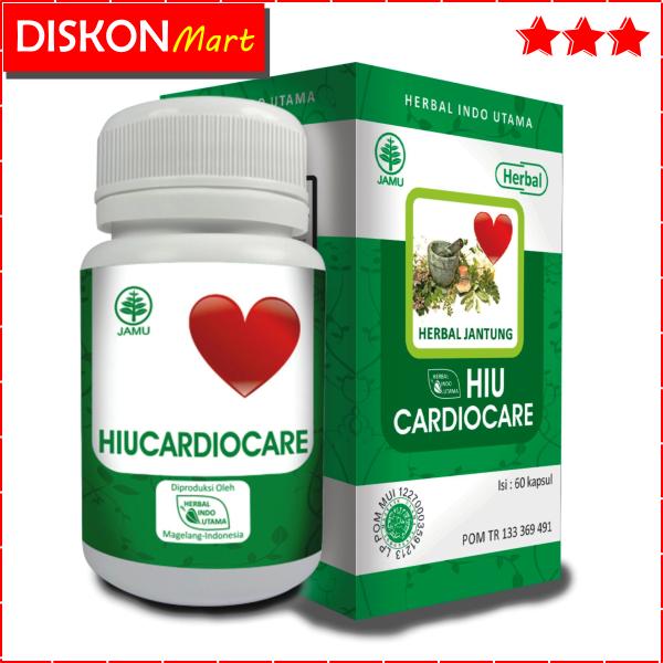 60 Kapsul Hiucardiocare Herbal Indo Utama, HIU Cardiocare Jamu Obat ...