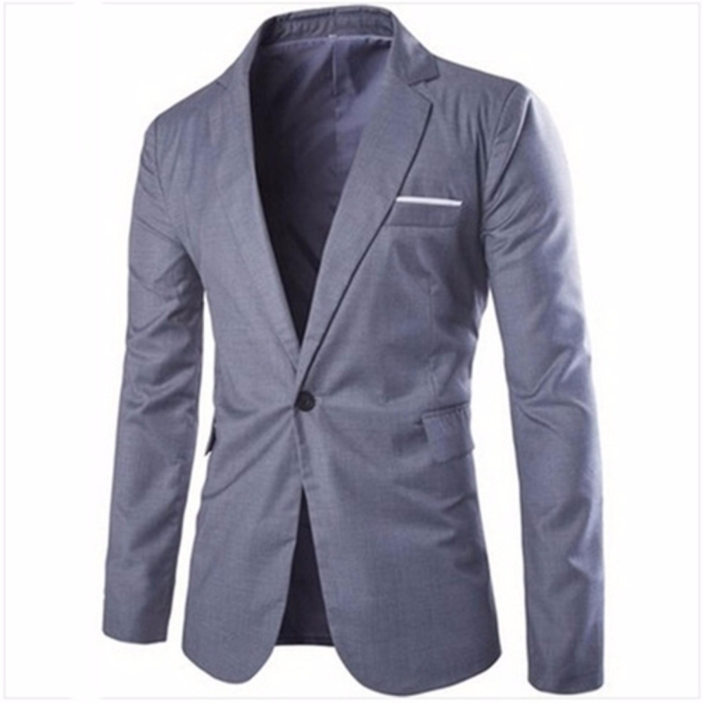 Jaspria - Jas Semi Formal Abu-Abu | Lazada Indonesia