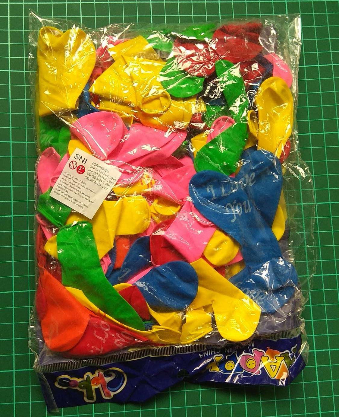 Balon love isi 100 ukuran 7 inchi cocok buat pesta atau di jual kembali ...