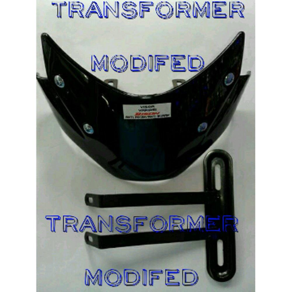 Visor Byson Karbu + Bracket + Dudukan Plat Nopol - Windshield Byson ...