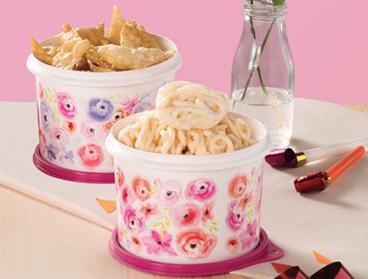 Tupperware Flower Canister 1,1 Liter - 2 pcs | Lazada Indonesia