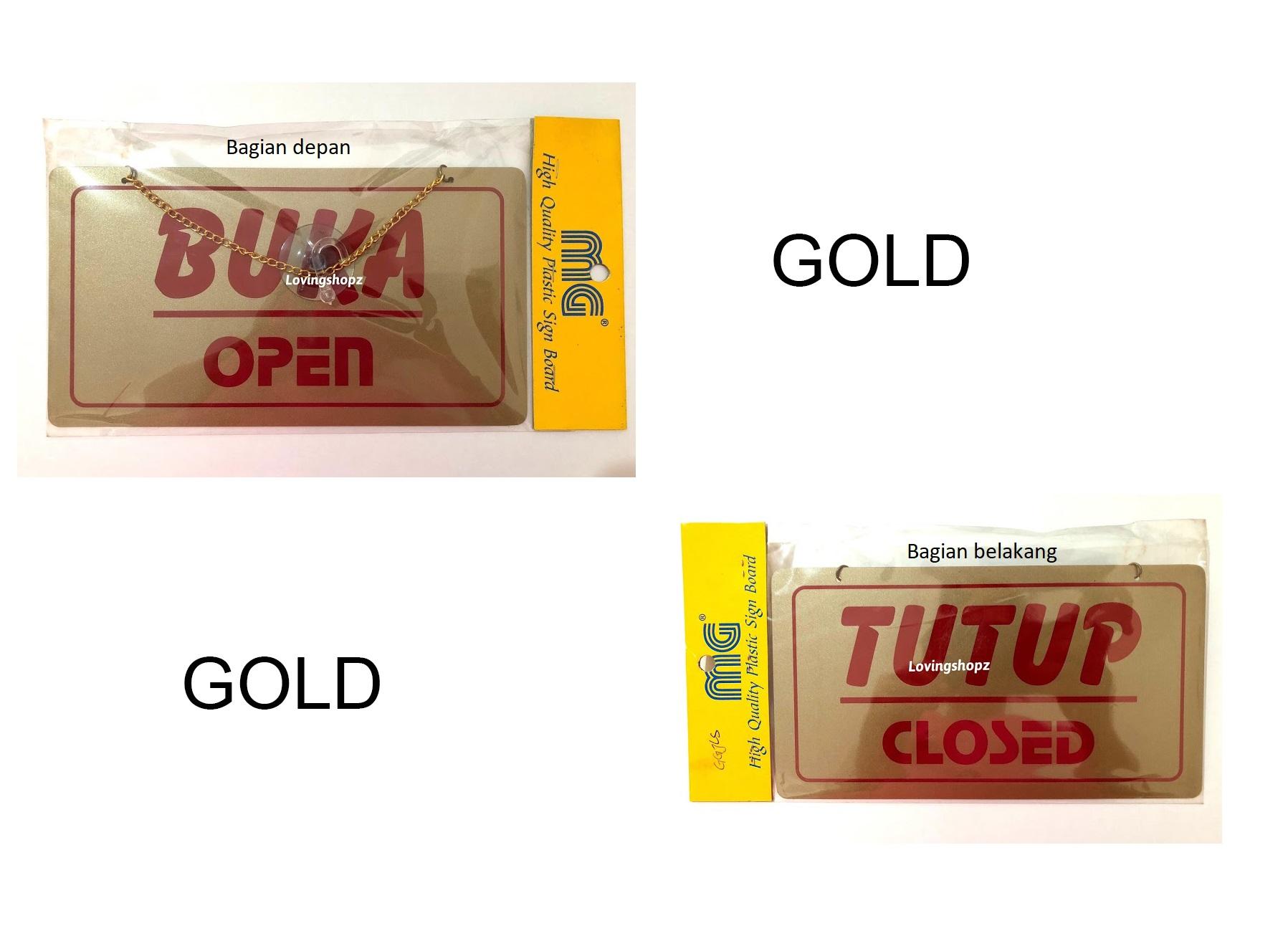 Sticker Pintu Buka Tutup, Sticker Pintu Open Close, Sign Board Open ...