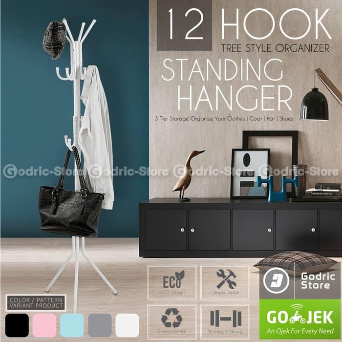 Godric Standing Hanger / Gantungan Baju Multifungsi Portable ...