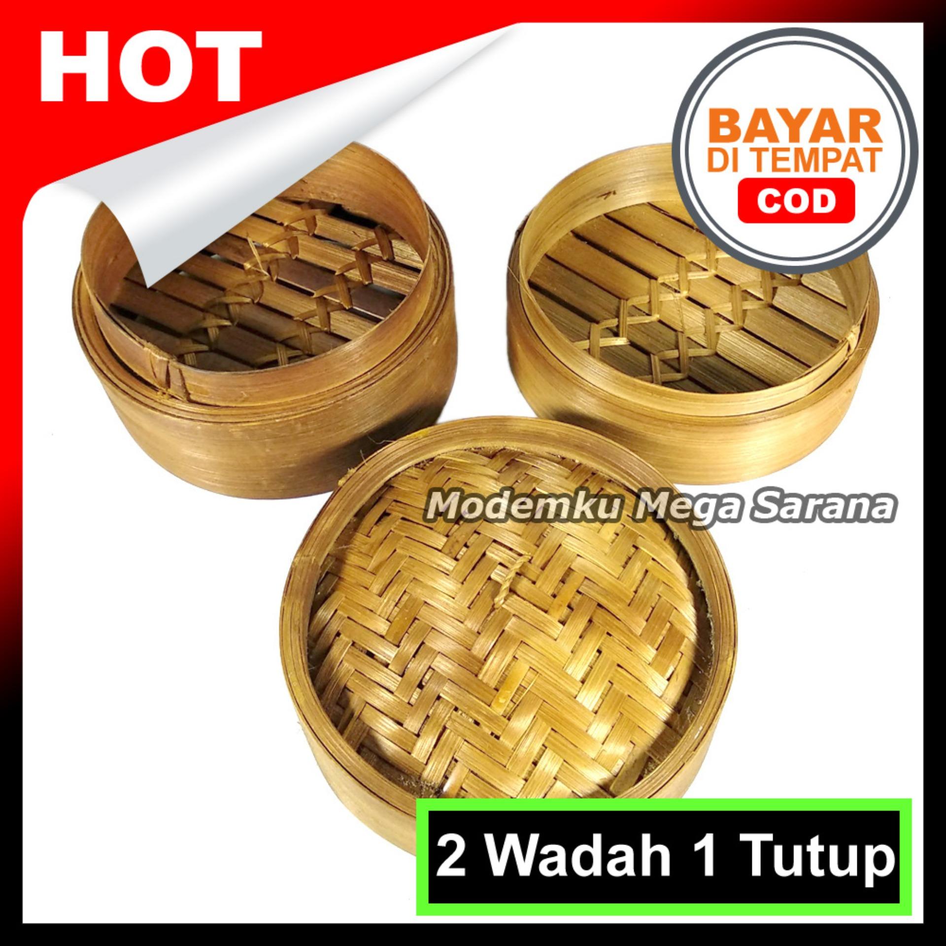 Klakat Bambu Dimsum 13cm Kukusan Bambu - 2 Wadah + 1 Tutup | Lazada ...