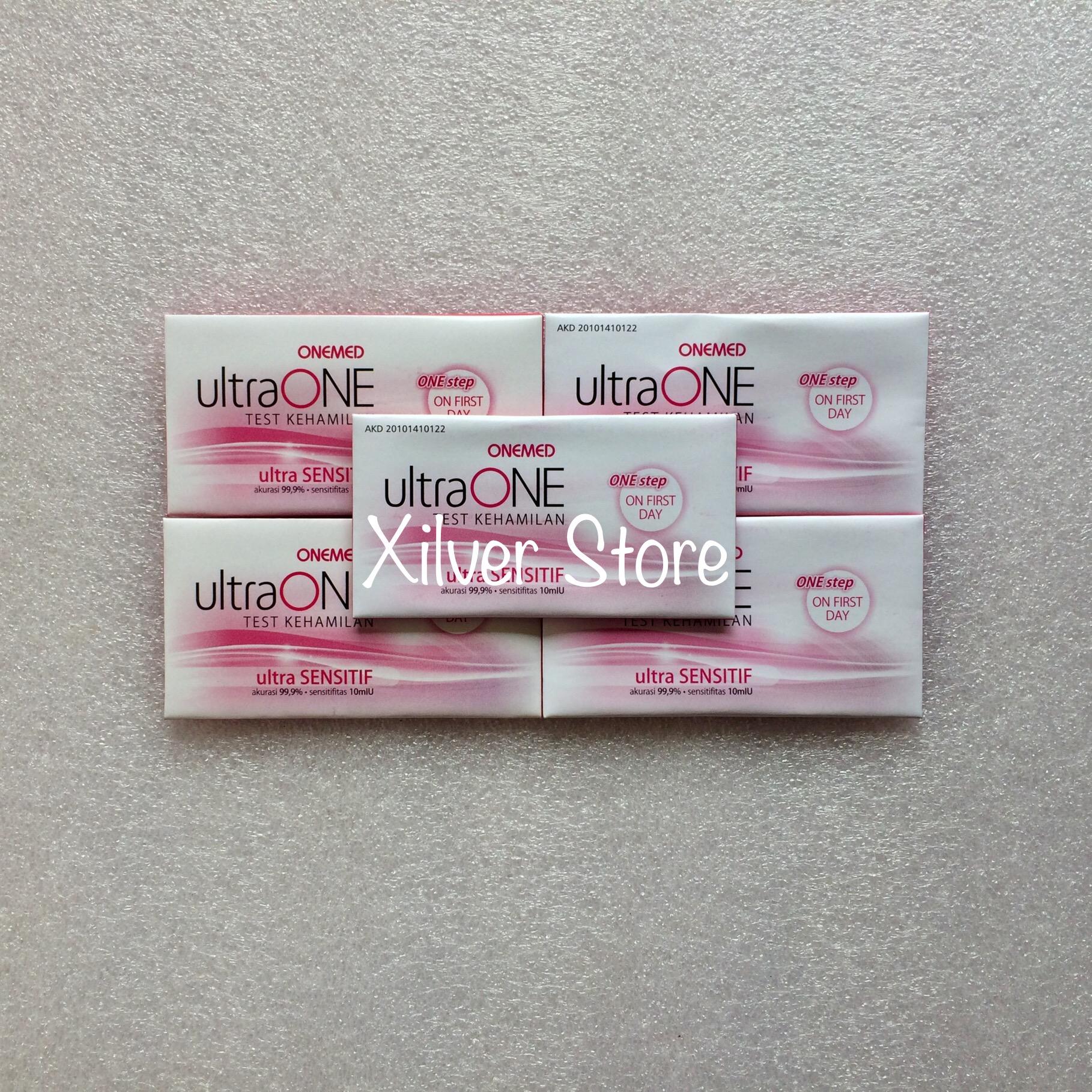 5 Pcs Tes Hamil Kehamilan Ultra One Sensitif Testpack Onemed HCG Pocket ...