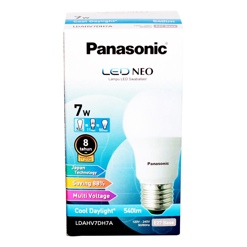Panasonic Lampu Led Neo Cool Daylight 7 Watt - LDAHV7DH7A | Lazada ...