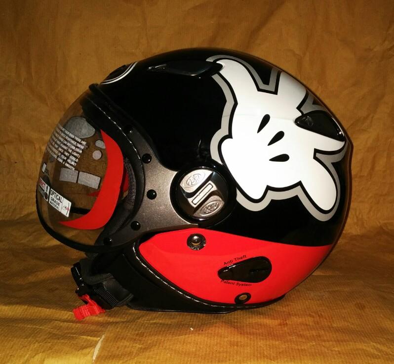 Helm KYT Elsico Mickey Hand / Half face / Retro style / Original KYT / mirip helm bogo | Lazada ...