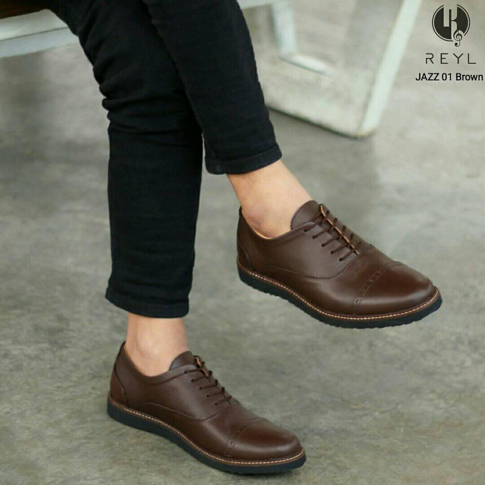 Sepatu Pantofel Original Reyl Jazz Sepatu Pantofel Pria Formal Kerja ...