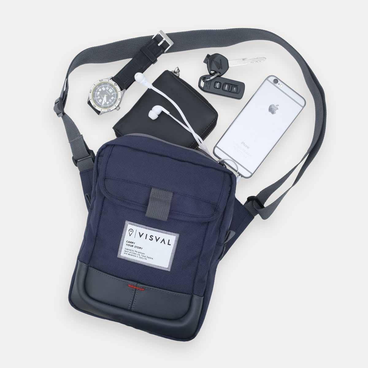 Visval Flashpack - Sling Bag Unisex - Navy | Lazada Indonesia