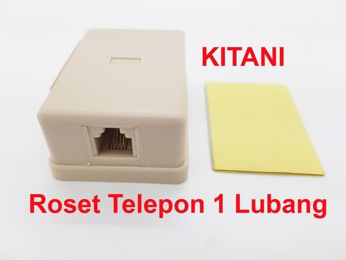 Roset Telepon 1 Lubang Merk Kitani | Lazada Indonesia