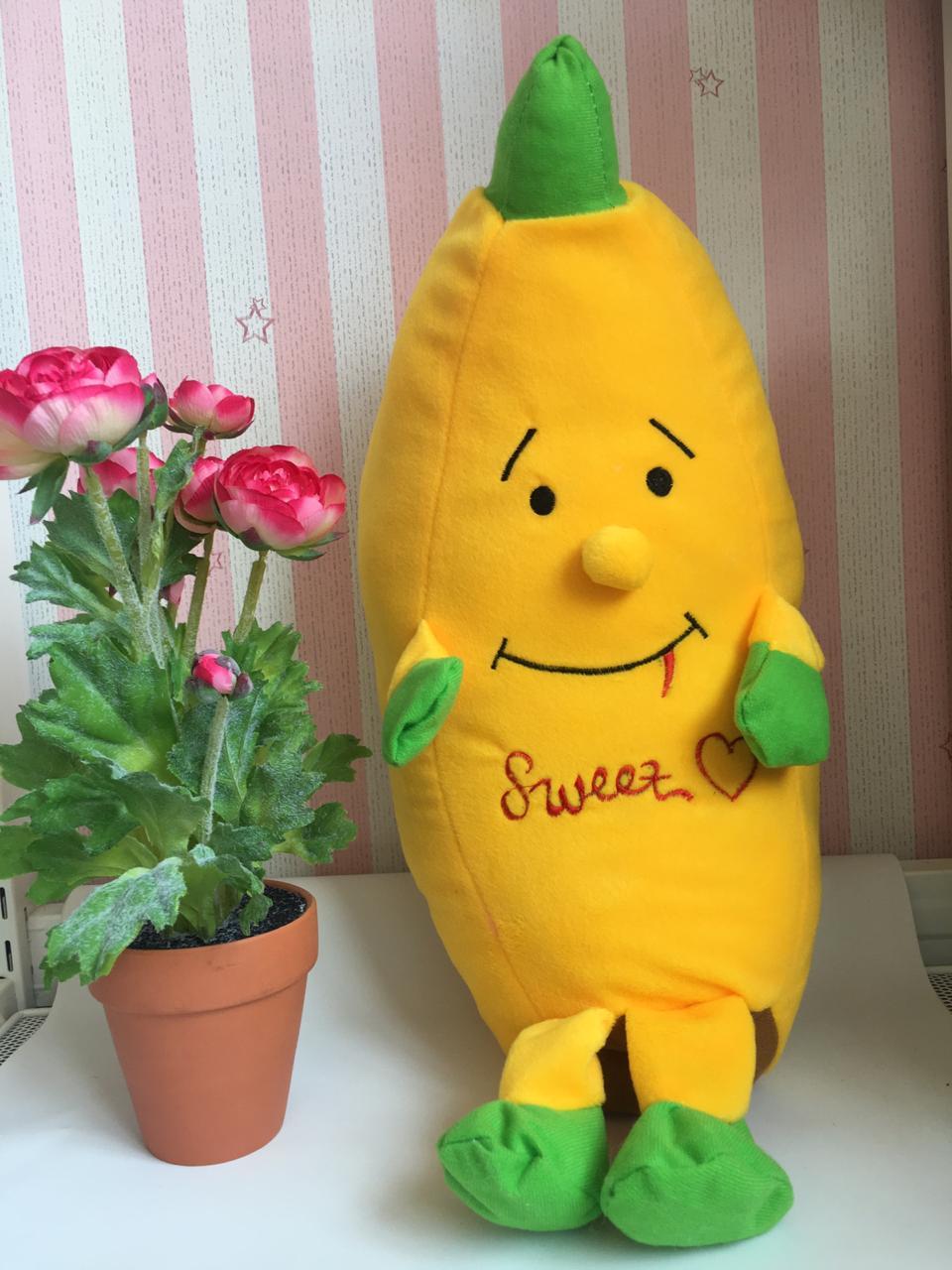 Boneka pisang banana yellow 50 cm / Bantal / plush toy / hadiah ulang ...