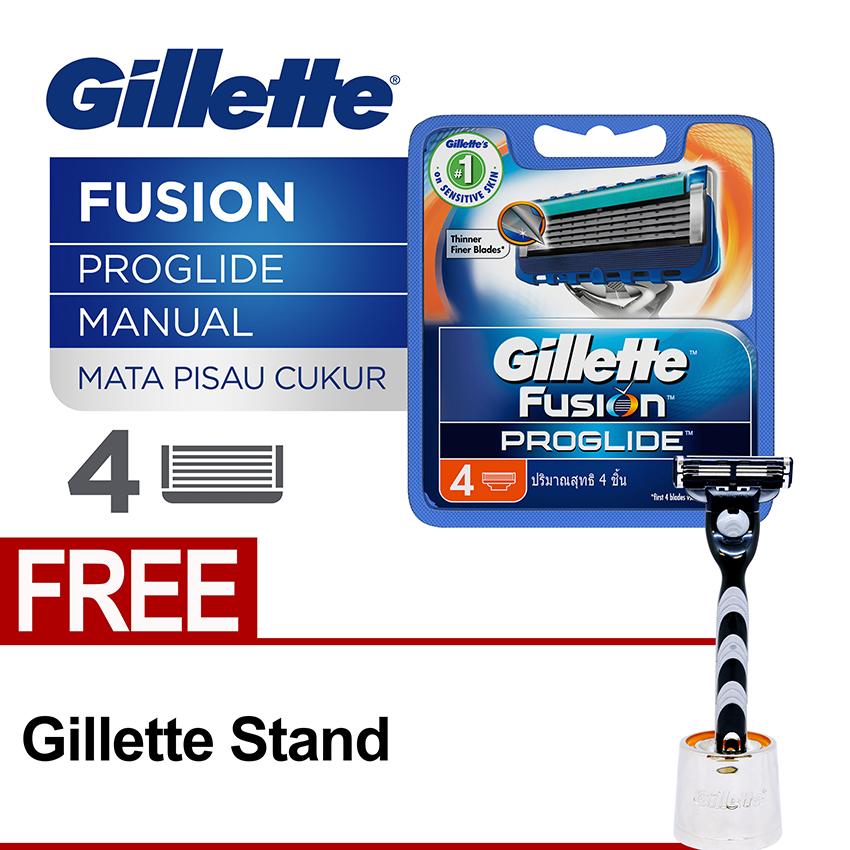 Gillette Fusion Proglide Manual Cartridge 4s FREE Gillette Standee ...