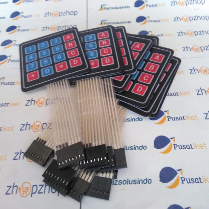 Keypad Membran 4x4 Matrix Arduino 4 X 4 Input Key Pad Membrane Lazada