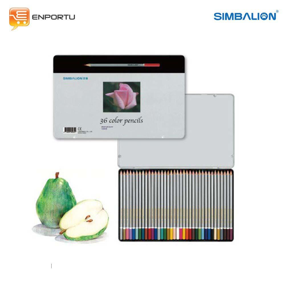 Simbalion Pencil Color metal box 36 Colors - Pensil Warna C3600 ...