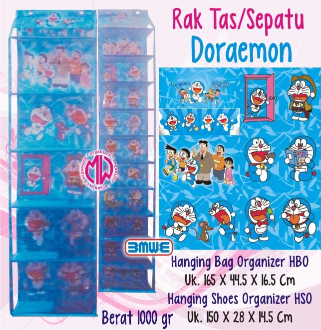 RAK SEPATU GANTUNG Hanging Shoes Organizer HSO karakter DORAEMON no ...