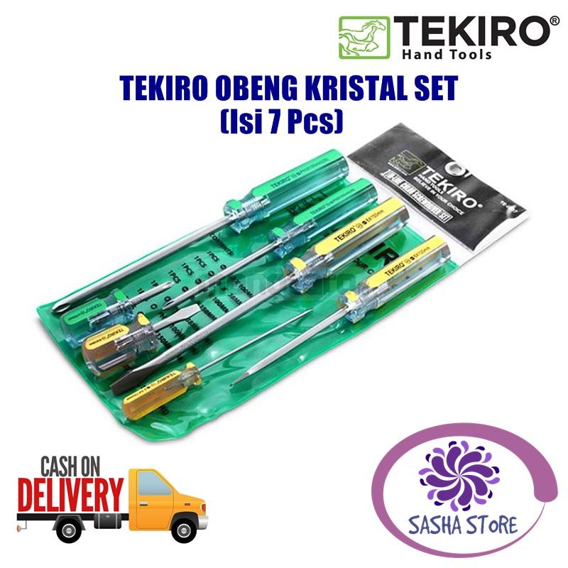 SS Tekiro Obeng Kristal Set Isi 7 pcs / Obeng Crystal Set - Original ...