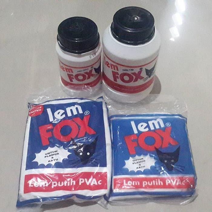 LEM FOX BOTOL 1 KG / lem white latex glue wegabond wega bond toa slime ...