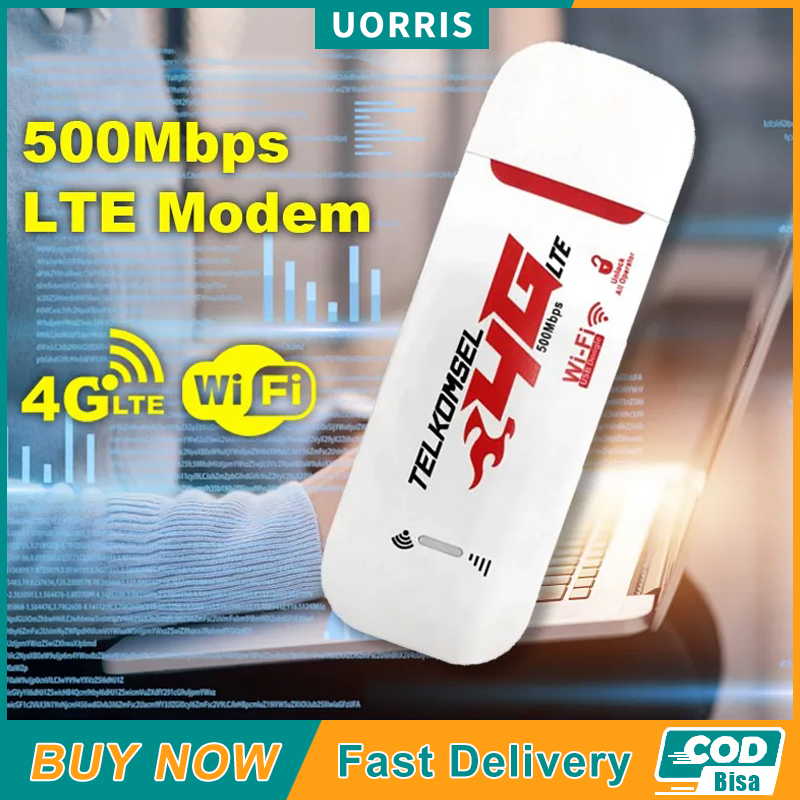 Portable Modem Wifi Mifi 4G LTE Modem USB Semua Operator Unlock 500mbps ...