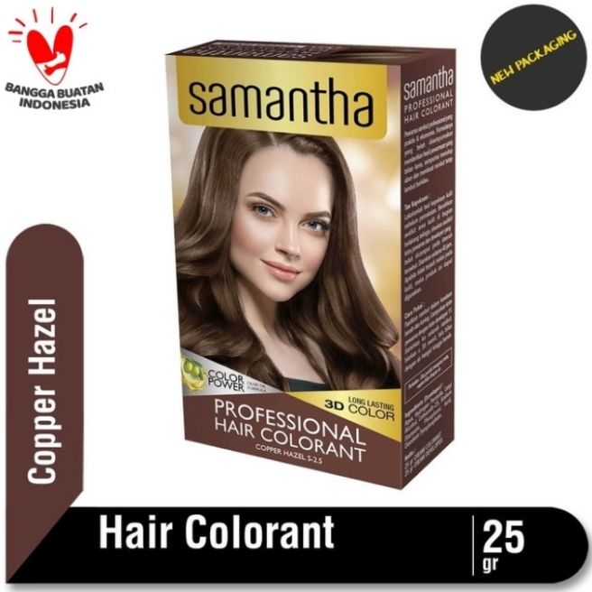 Samantha hair colorant Long Lasting 3D color pewarna rambut - copper ...
