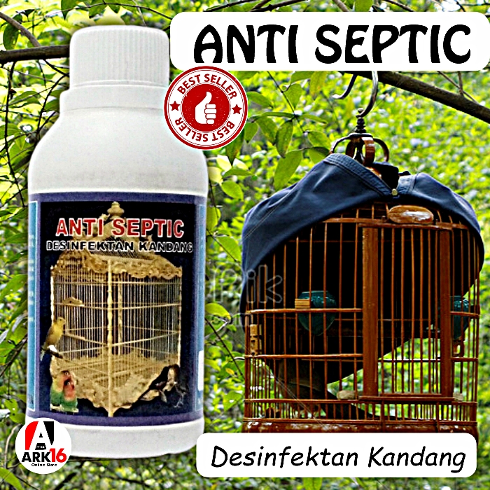 ANTI SEPTIC Desinfektan Kandang Obat Larutan Pembersih Kandang Unggas ...