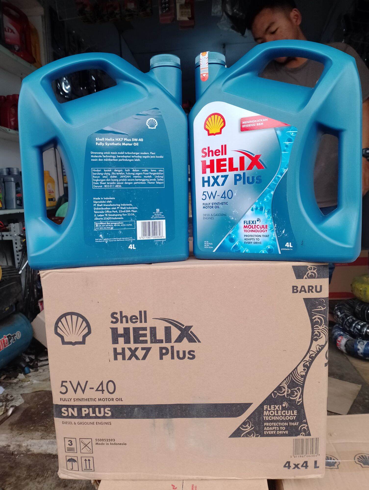Shell hx 7 galon 4 liter 1 dus isi 4 galon | Lazada Indonesia