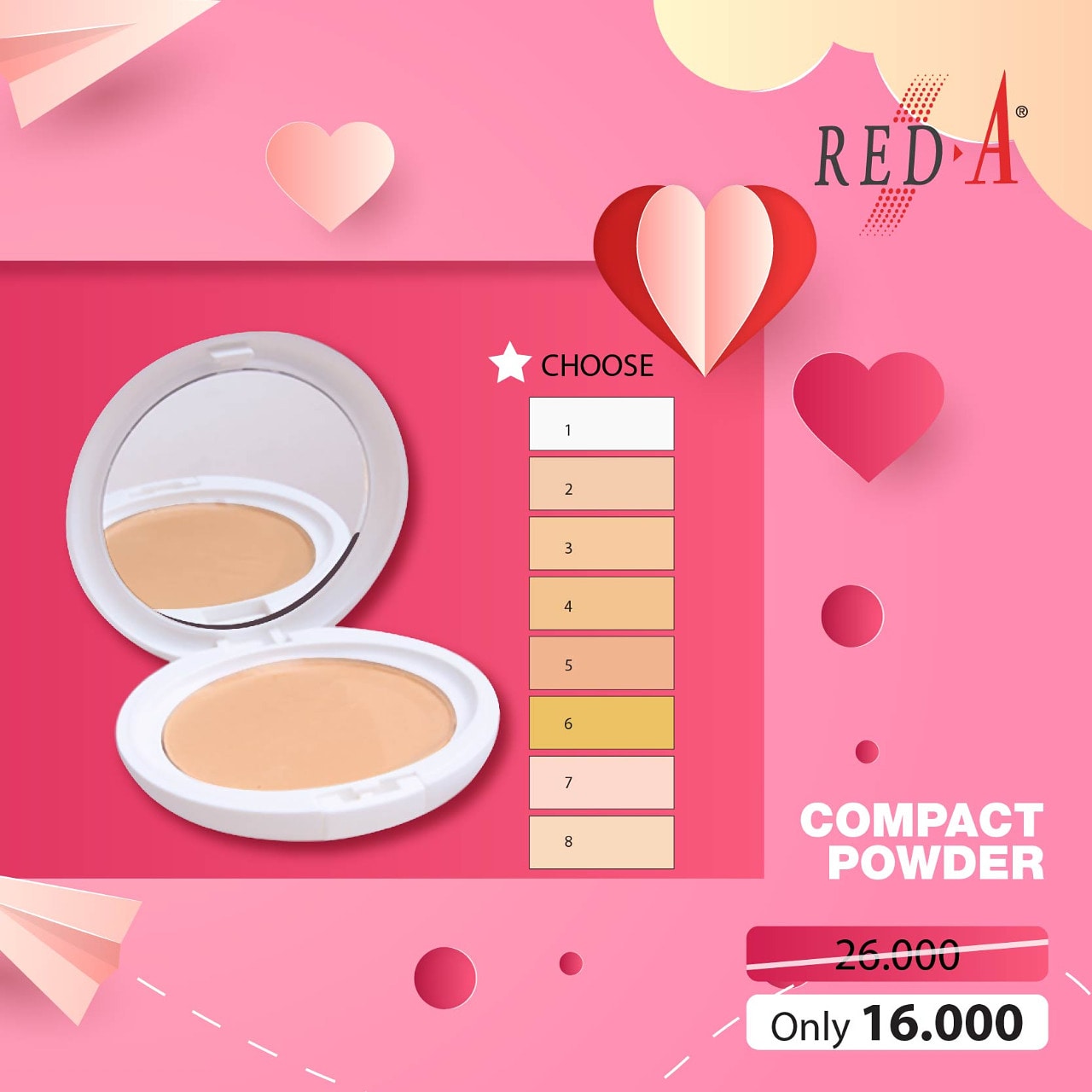 Red A Compact Powder Bedak Padat | Lazada Indonesia