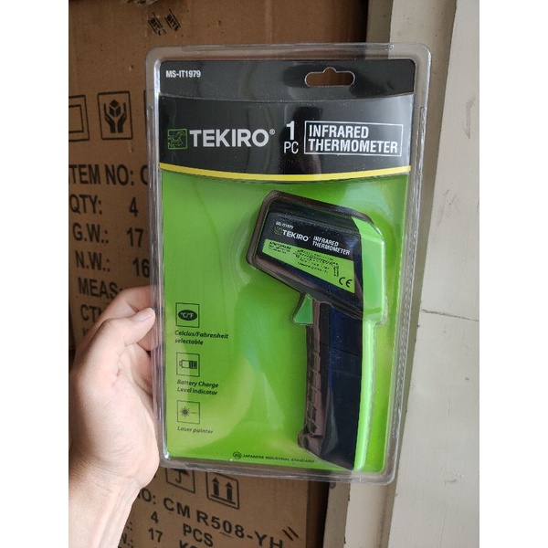 Alat ukur termometer laser infrared temperatur suhu TEKIRO Infrared ...