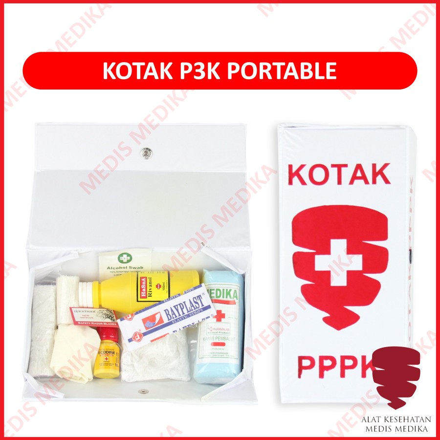 Kotak P3K Mobil Obat Darurat Portable PPPK First Aid Kit Set Tepak ...