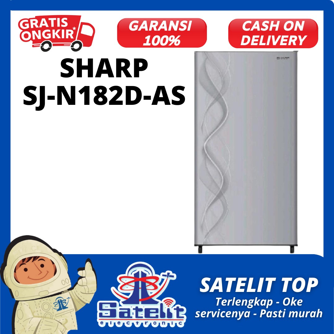 KULKAS / REFRIGERATOR / LEMARI ES SHARP SJ-N182D-AS | Lazada Indonesia