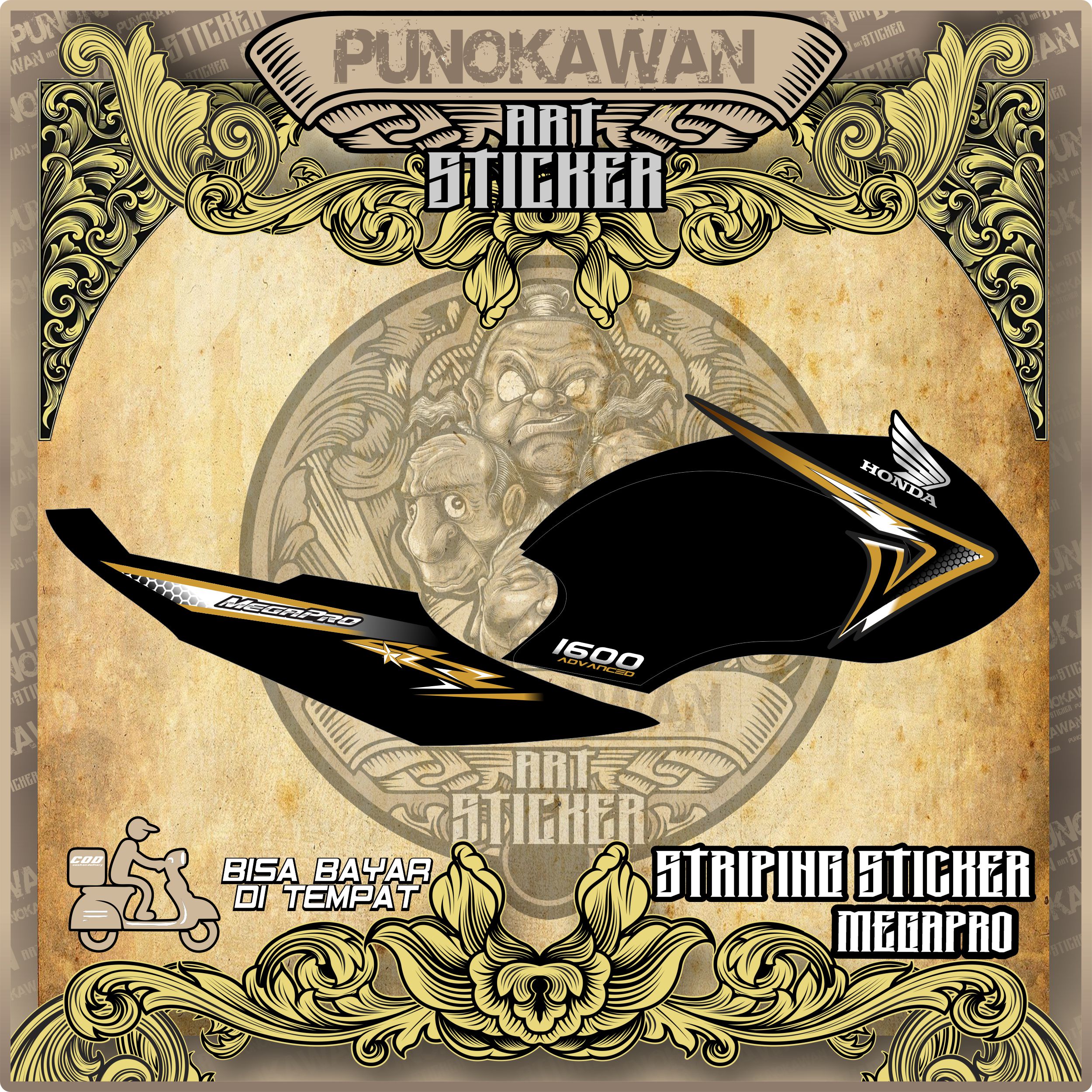 STIKER MEGAPRO DECAL STRIPING MOTOR VARIASI STICKER MEGAPRO PRIMUS 25 ...