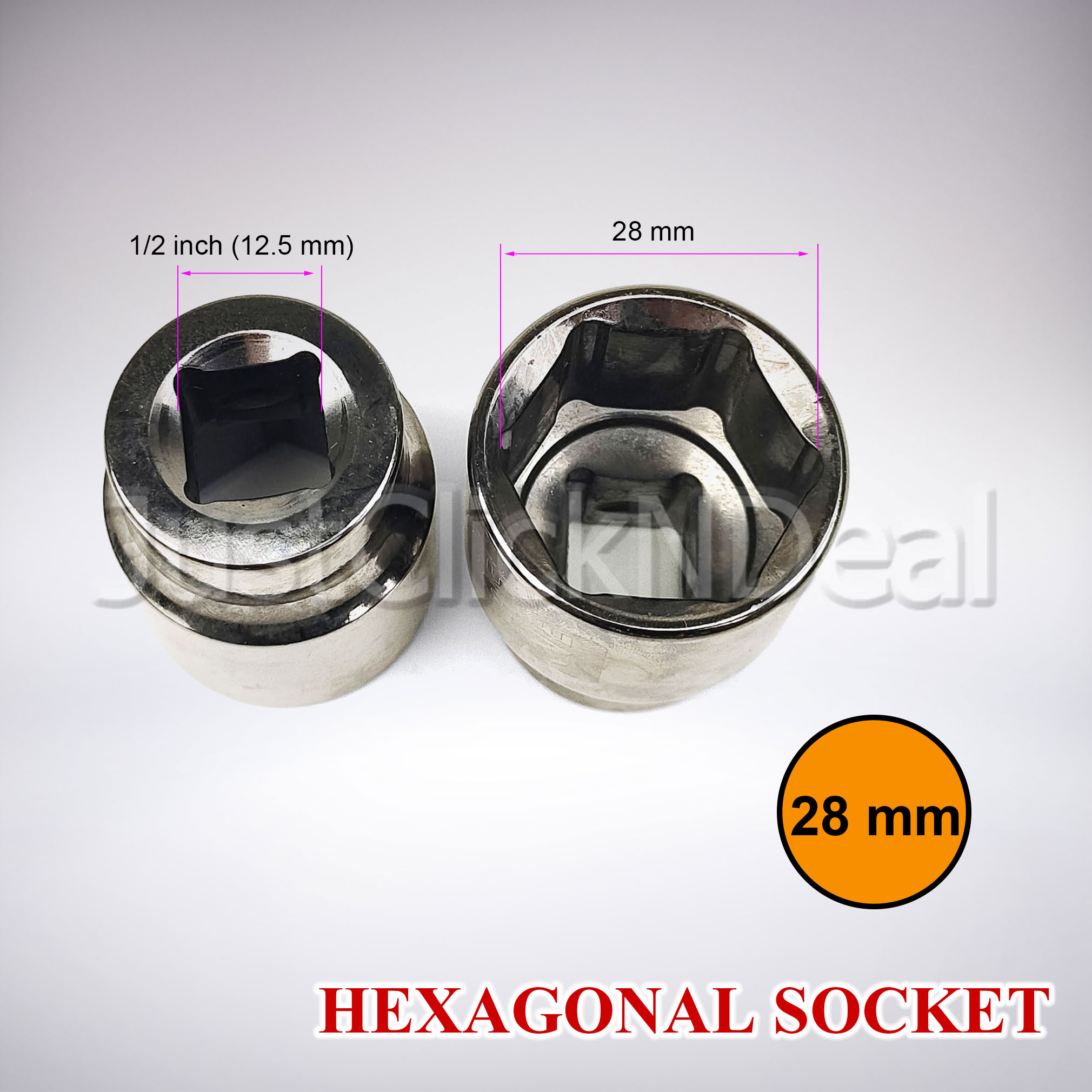 Ingco Hexagonal Socket 1/2 Inch 6PT 26-32 mm Mata Kunci Sock | Lazada ...