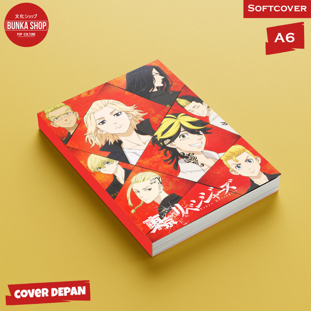 Pocket Note Anime Tokyo Revengers Toman Softcover A6 Buku Tulis Catatan ...