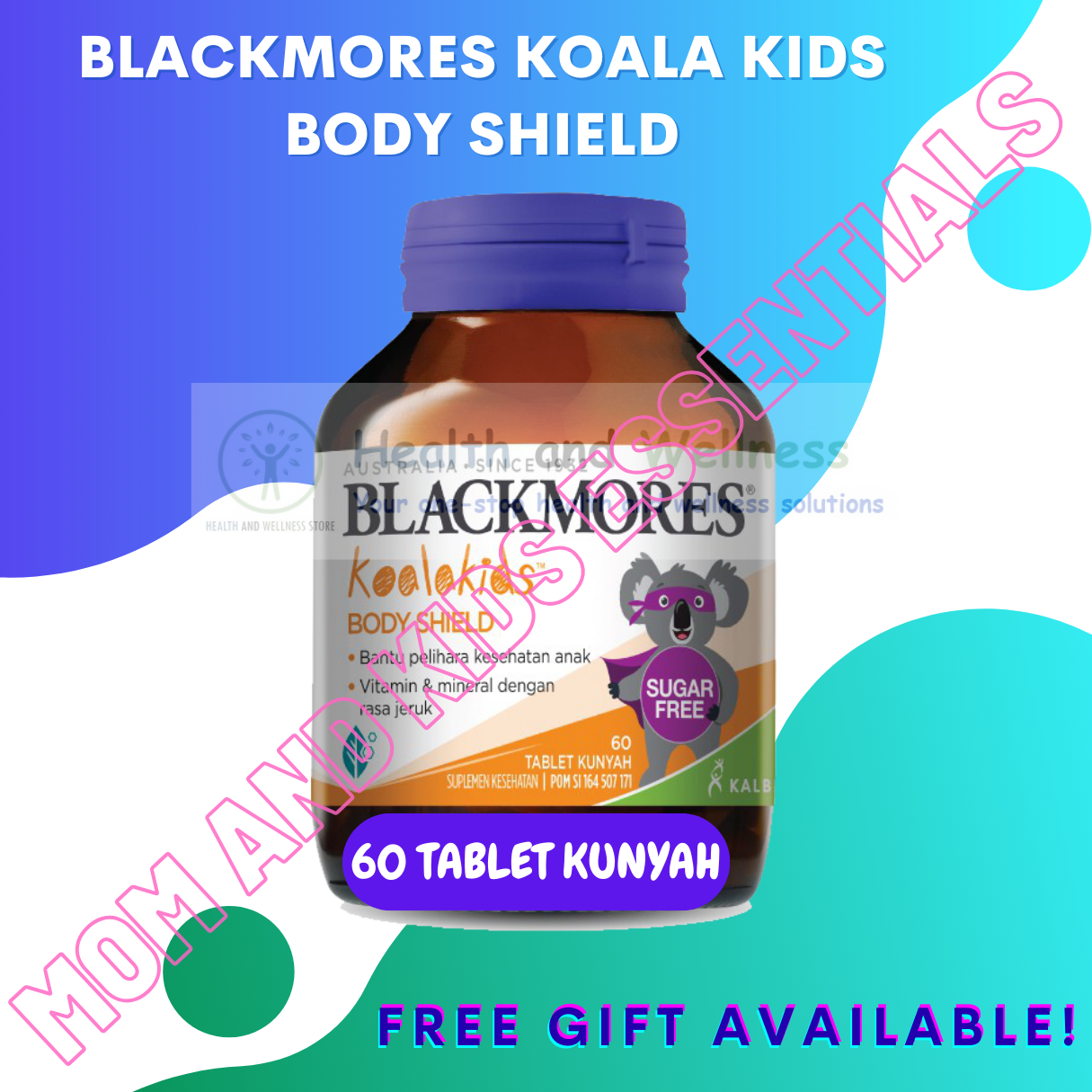 BLACKMORES KOALA KIDS BODY SHIELD 60 KAPSUL LUNAK VITAMIN IMUN ANAK ...