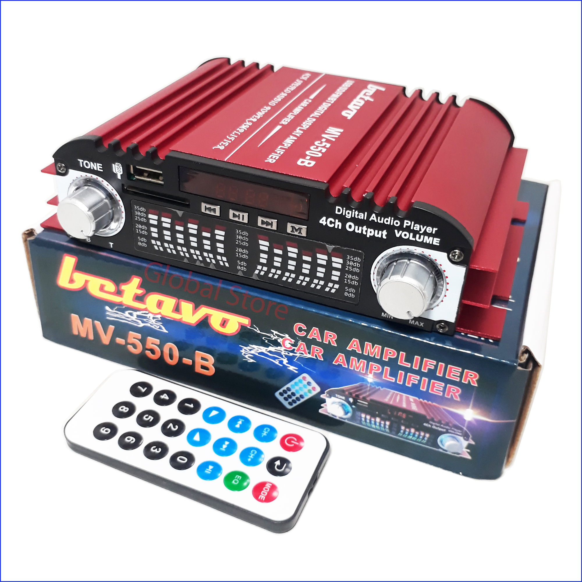 Betavo Power Amplifier Mini MV-550B Ampli Bluetooth Karaoke | Lazada ...