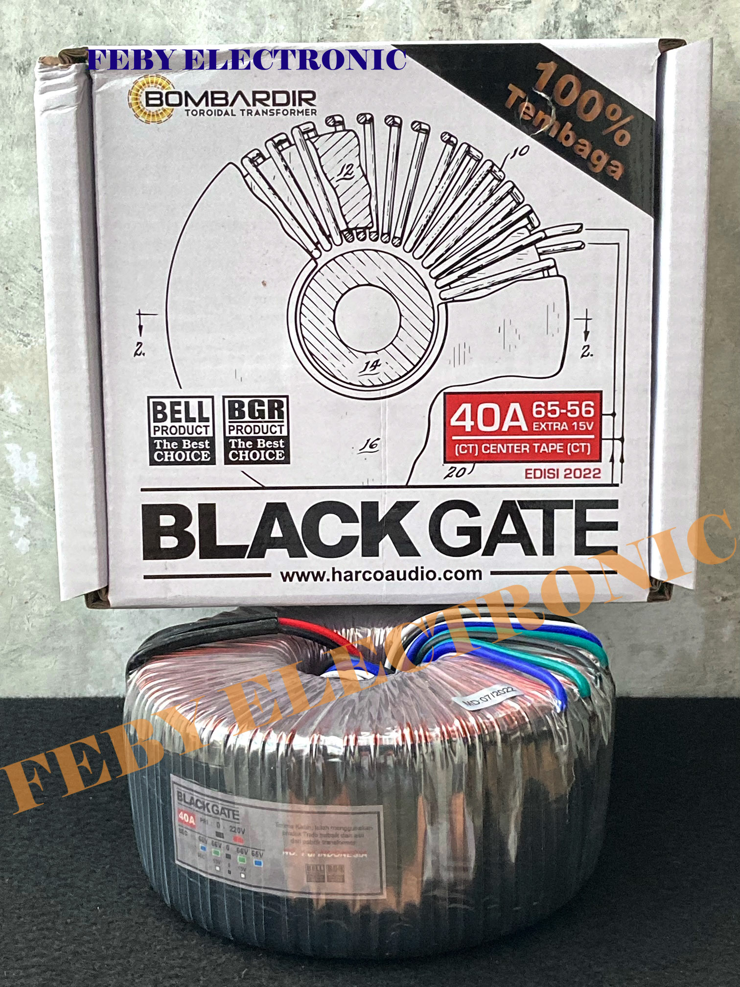 TRAFO DONAT 40A 65V CT BLACKGATE BOMBARDIR TRAVO TOROID 40 A 65 MURNI ...