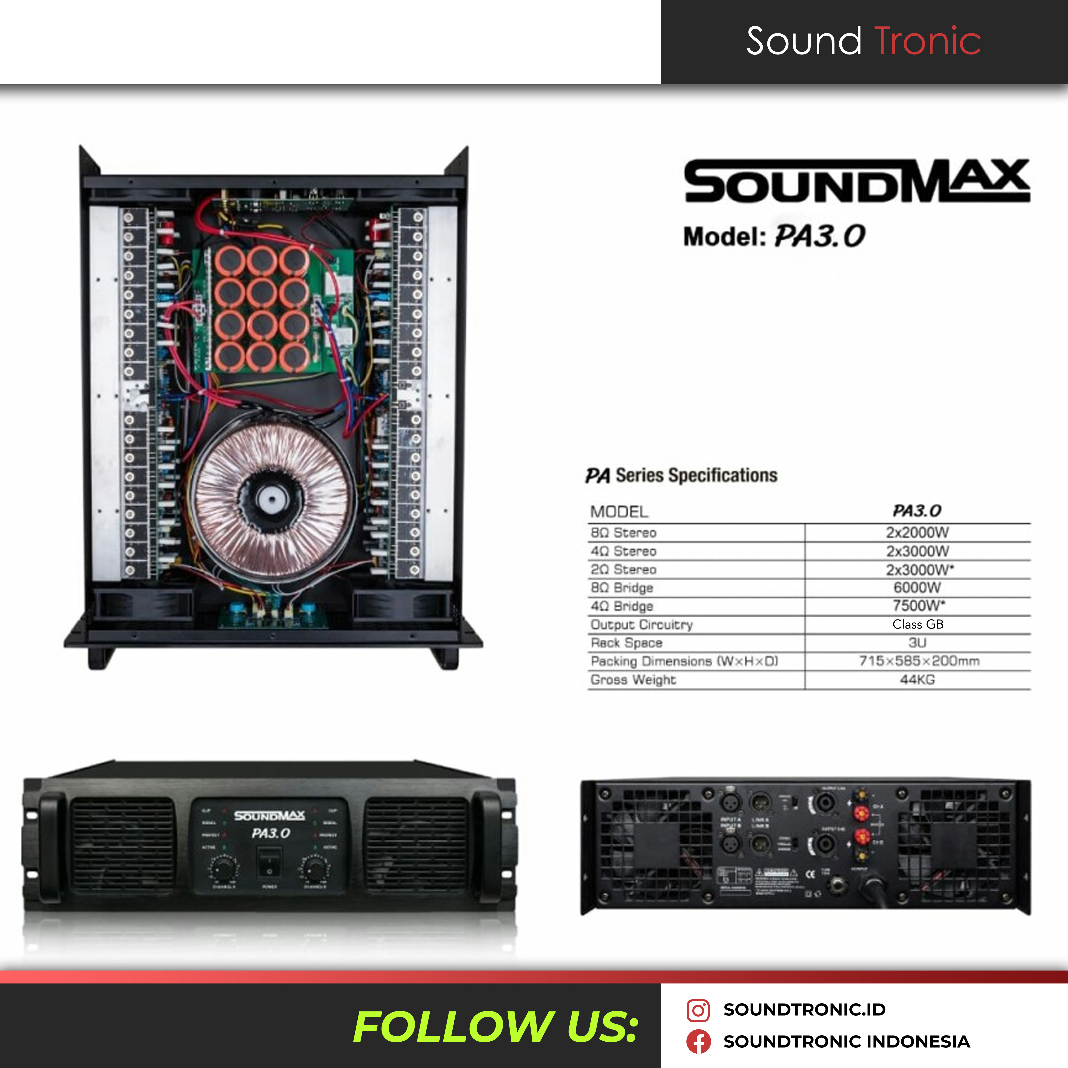 Power Amplifier Speaker SOUNDMAX PA3.0+ | Lazada Indonesia